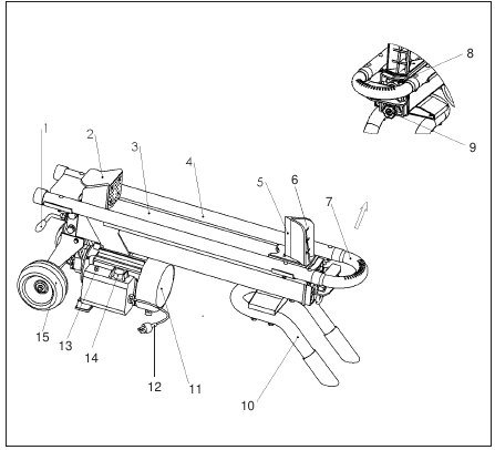 TASK FORCE electric log splitter 26083 User Manual | Manualzz