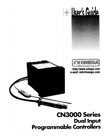 OMEGA CN3000 Series Controller User's Guide | Manualzz