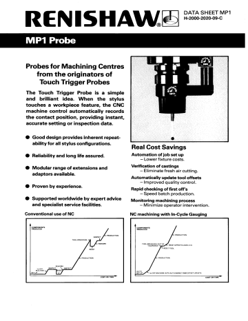 RENISHAW MP1 Probe Datasheet | Manualzz