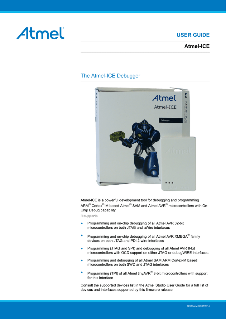 Atmel Atmel-ICE User manual | Manualzz