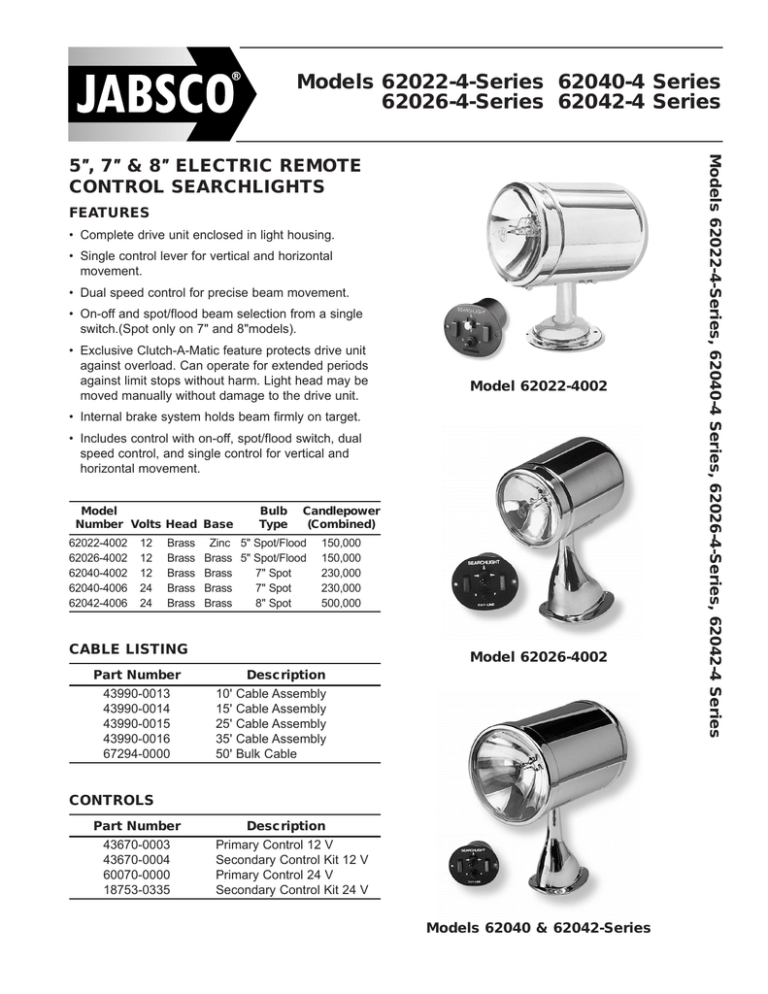 Jabsco Searchlight Wiring Diagram - Wiring Diagram