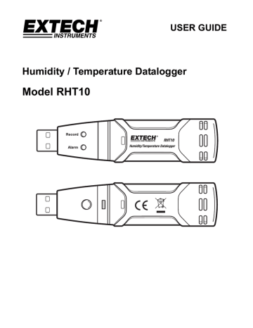 Extech RHT10 Humidity Temperature Datalogger User Guide | Manualzz