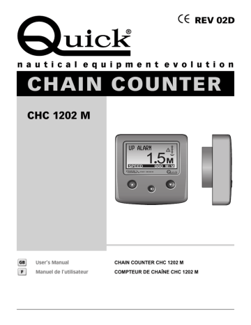 Quick CHC 1202 M Chain Counter User's Manual | Manualzz