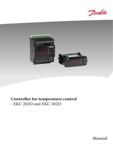 Danfoss Temperature controller EKC 202D, EKC 302D Manual | Manualzz
