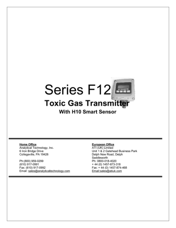 ATI F12 H10 Smart Sensor Operation & Maintenance Manual | Manualzz