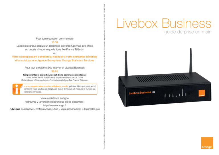 guide installation livebox business | Manualzz