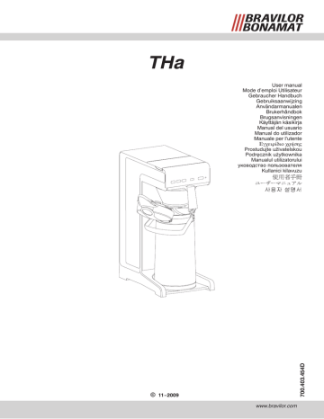 BRAVILOR BONAMAT THa Bedienungsanleitung | Manualzz