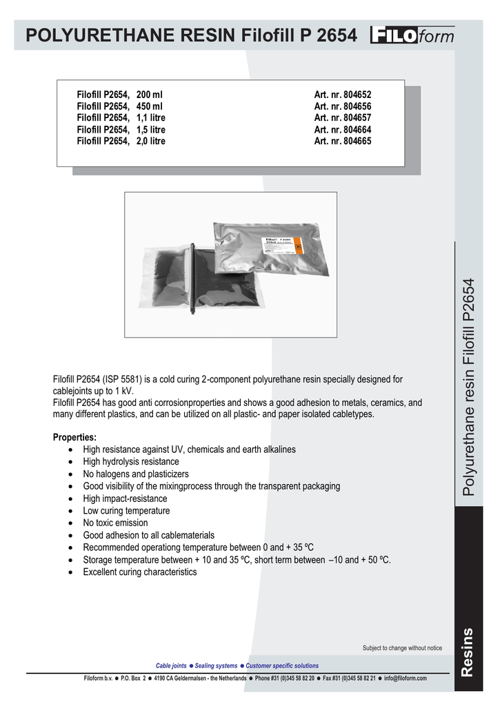 nice filo 600 notice