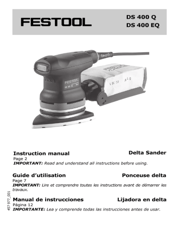 Festool rs 400 q Instruction manual | Manualzz