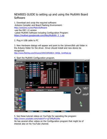 MultiWii Board User Guide | Manualzz