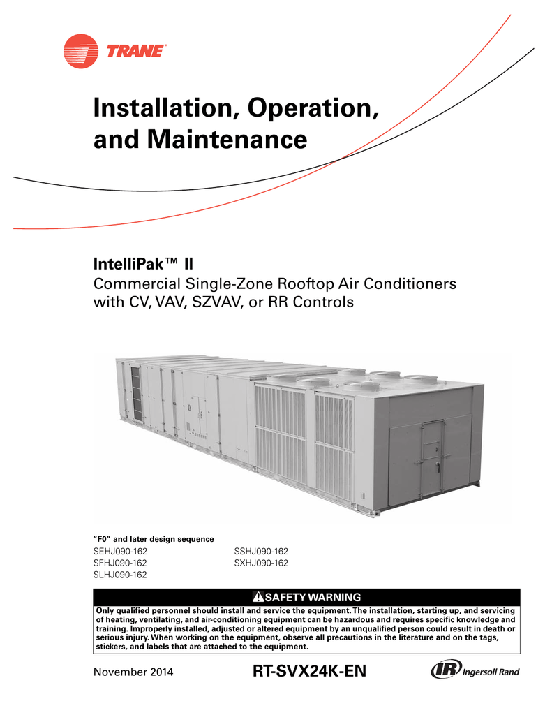 Trane Intellipak Wiring Diagrams - Wiring Diagram