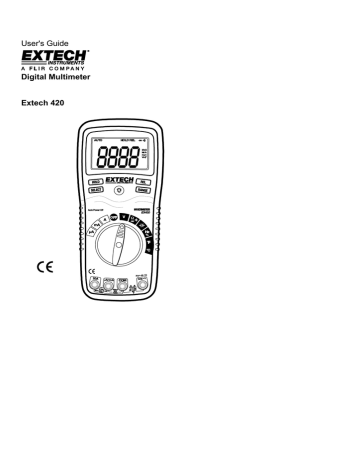 Extech Instruments 420 User manual | Manualzz