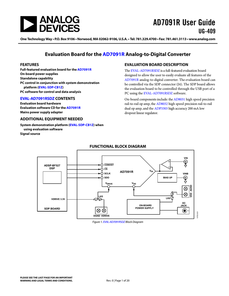 Analog Devices AD7091R User manual | Manualzz