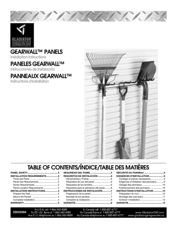 GearWall Installation Instructions | Manualzz