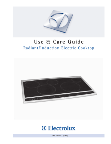 Electrolux Induction Cooktop 318 203 603 User Manual | Manualzz