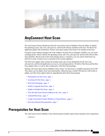 Cisco Host Scan Configuration Guide | Manualzz