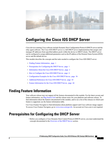 Cisco IOS DHCP Server Configuration Guide | Manualzz