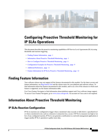 IP SLAs Catalyst 3850, Catalyst 3650, Cisco 5760 Configuration Guide | Manualzz