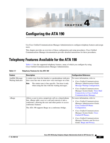 Cisco ATA 190 Administration Guide | Manualzz