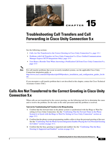 Cisco Unity Connection 9.x Troubleshooting Guide | Manualzz