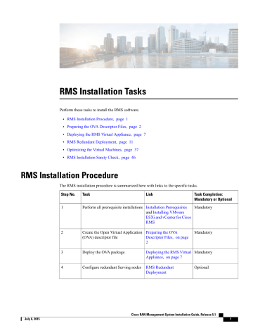 Cisco RAN Management System 5.1 Installation Guide | Manualzz