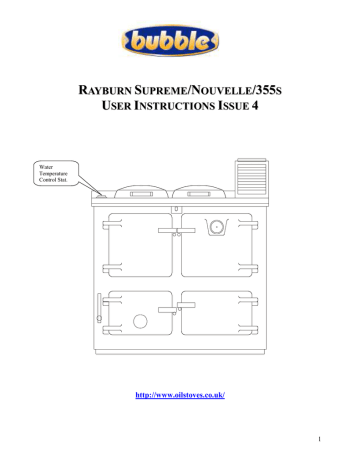 Rayburn 355s User Instructions | Manualzz
