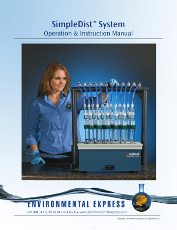 Environmental Express SimpleDist Complete Distillation Systems ...