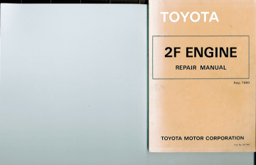 Toyota 2F Engine Repair Manual | Manualzz