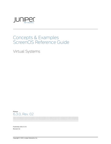 Juniper ScreenOS Reference guide | Manualzz