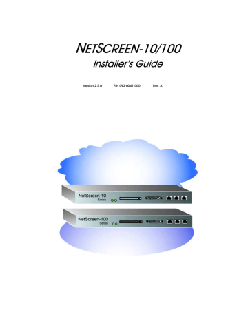 NetScreen-10, NetScreen-100 Firewall Installer's Guide | Manualzz