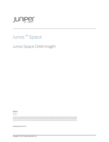 Juniper OAM Insight User Manual - 13.1 | Manualzz