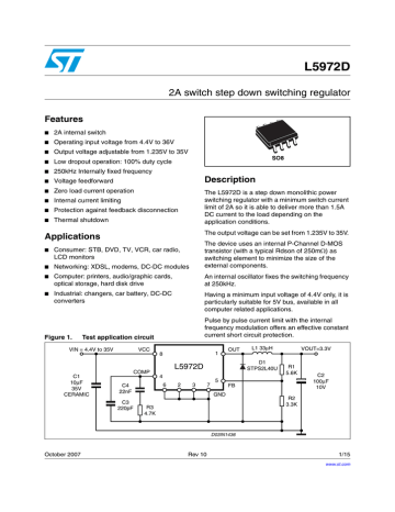 STMicroelectronics L5972D Datasheet | Manualzz