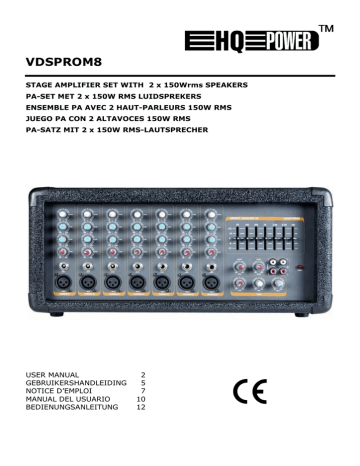 HQ Power VDSPROM8 User manual | Manualzz
