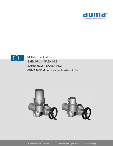 AUMA NORM Operation Instructions Manual | Manualzz