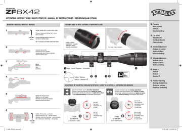ZF 6x42 Rifle scope Operating Instructions | Manualzz