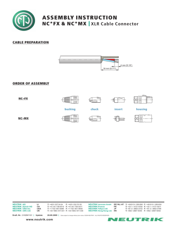 Neutrik NC3 MX Manual | Manualzz
