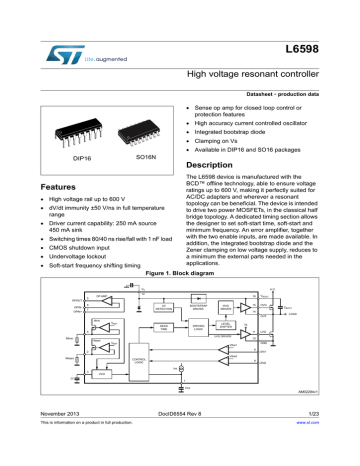 STMicroelectronics L6598 Datasheet | Manualzz