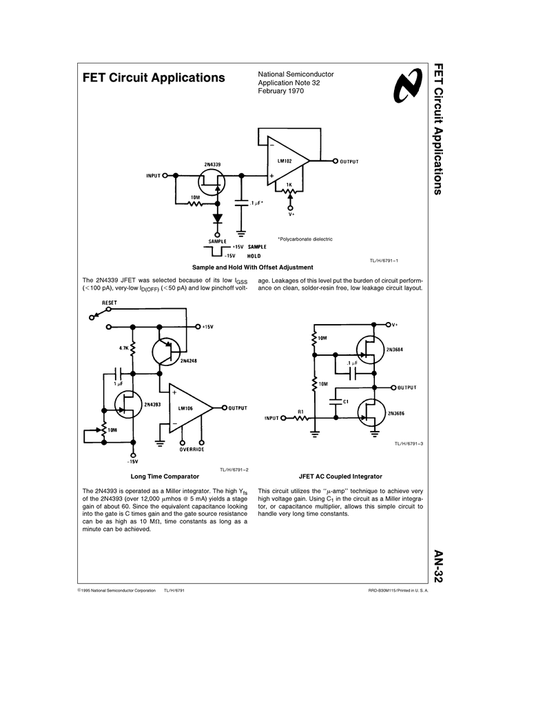 Variable gain amplifier jfet applications