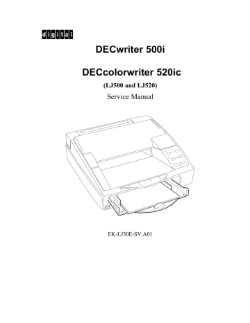 Digital Equipment LJ500 Service manual | Manualzz