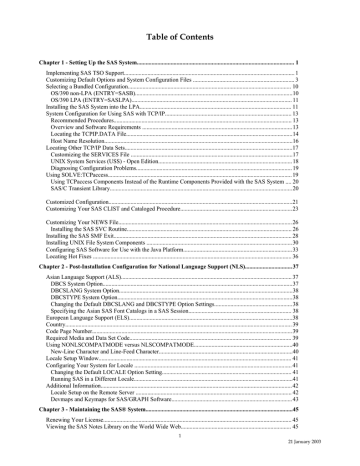 SAS System Installation Guide | Manualzz