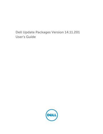 Dell Update Packages Version 14.11.201 User's Guide | Manualzz