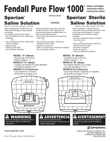 Honeywell Fendall Pure Flow 1000 Manual | Manualzz