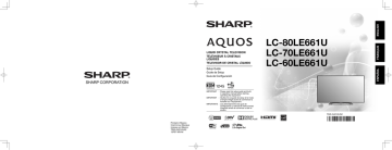 Sharp Aquos LC-80LE661U, Aquos LC-60LE661U, Aquos LC-70LE661U, LC ...