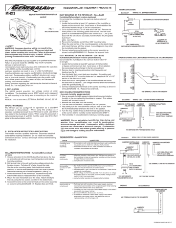 Generalaire Humidistat Wiring Diagram - Wiring Diagram