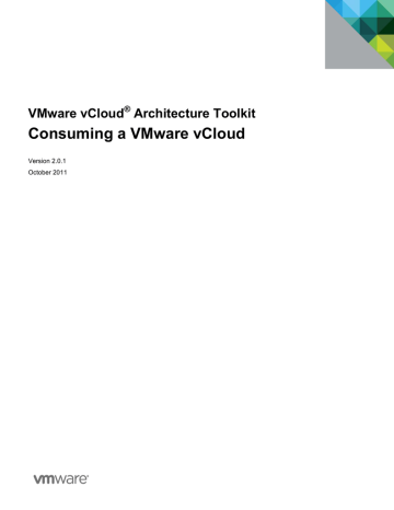 VMware vCloud Architecture Toolkit | Consuming a VMware vCloud | Manualzz