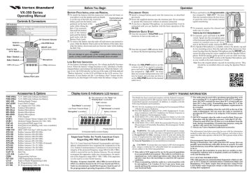 VX-350 Series Operating Manual | Manualzz