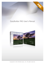 weintek EasyBuilder Pro - User manual, Quick Start, User's manual