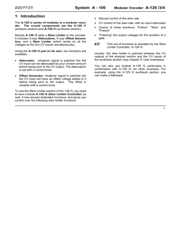 Doepfer A-129-3/4 Vocoder Slew-Limiter/Attenuator/Offset and Controller ...