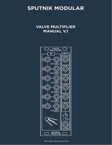 Valve Multiplier Valve Multiplier Manual | Manualzz