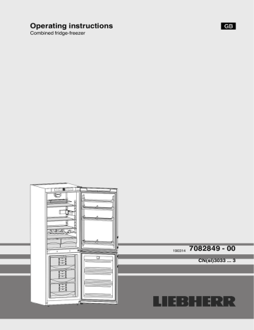 Liebherr fridge-freezer CN(sl) 3033 Operating instructions | Manualzz